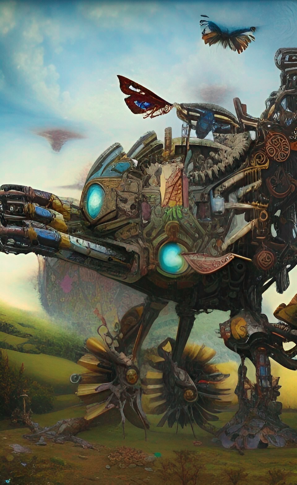 ArtStation - Big medieval mech 8000 jpg pack wombo art | Artworks