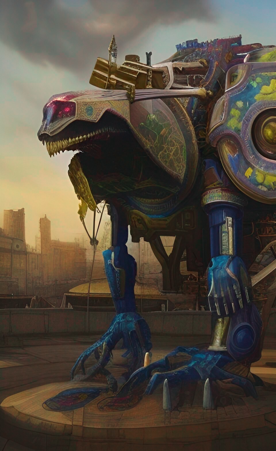 ArtStation - Big medieval mech 8000 jpg pack wombo art | Artworks