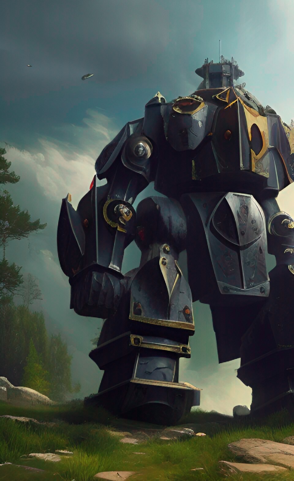ArtStation - Big medieval mech 8000 jpg pack wombo art | Artworks