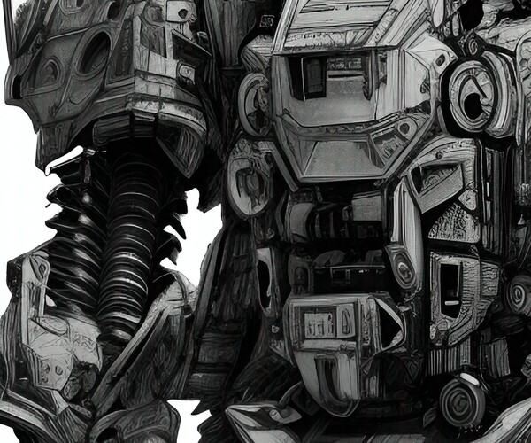 ArtStation - Big medieval mech 8000 jpg pack wombo art | Artworks