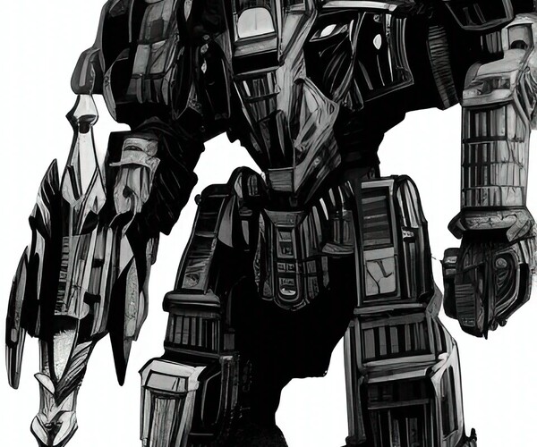 ArtStation - Big medieval mech 8000 jpg pack wombo art | Artworks