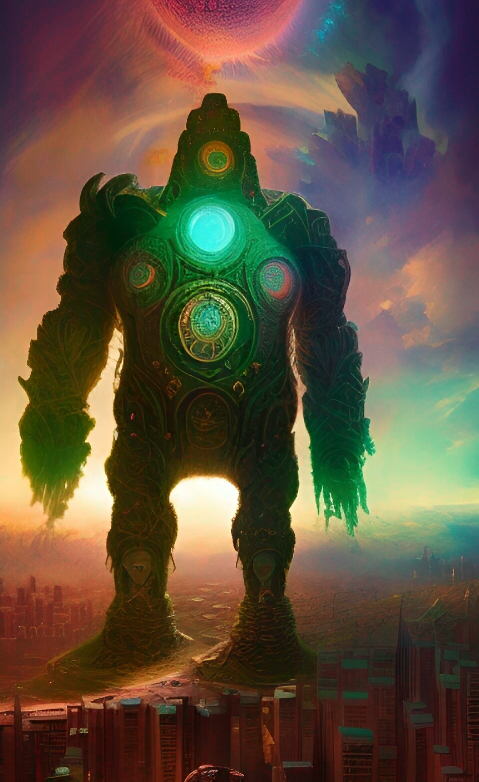 ArtStation - Massive biomechanical golem 10900 jpg pack wombo art | Artworks