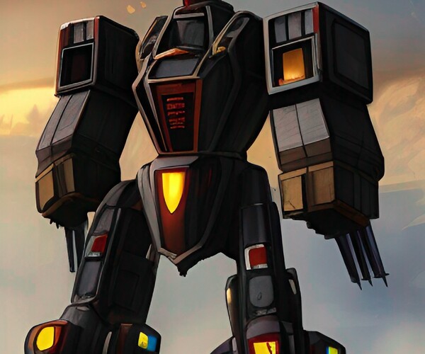 ArtStation - Big medieval mech 8000 jpg pack wombo art | Artworks