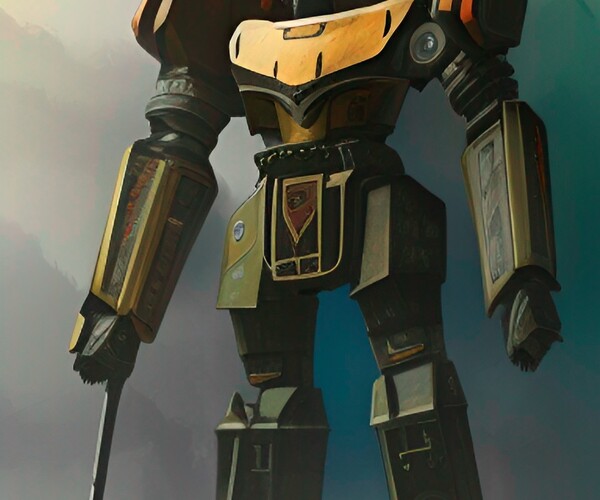 ArtStation - Big medieval mech 8000 jpg pack wombo art | Artworks