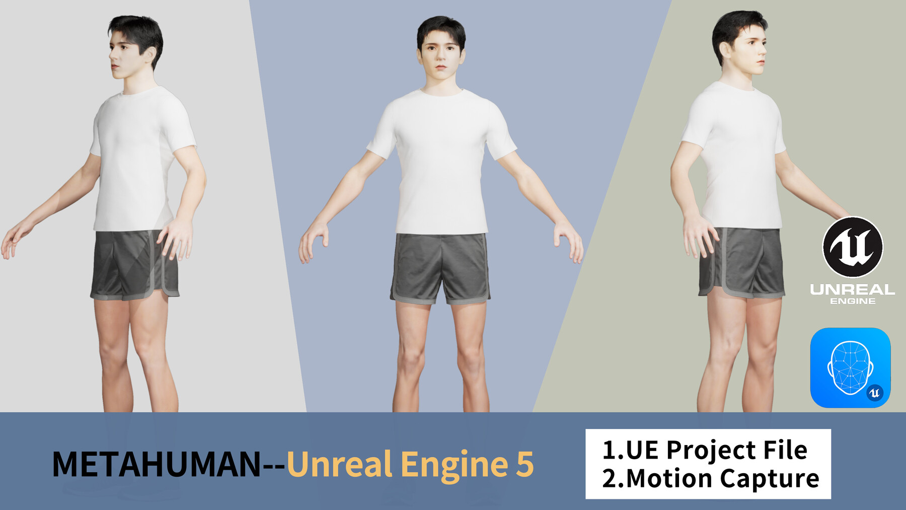 ArtStation - Asian short hair man--Metahuman/Unreal engine | Game Assets