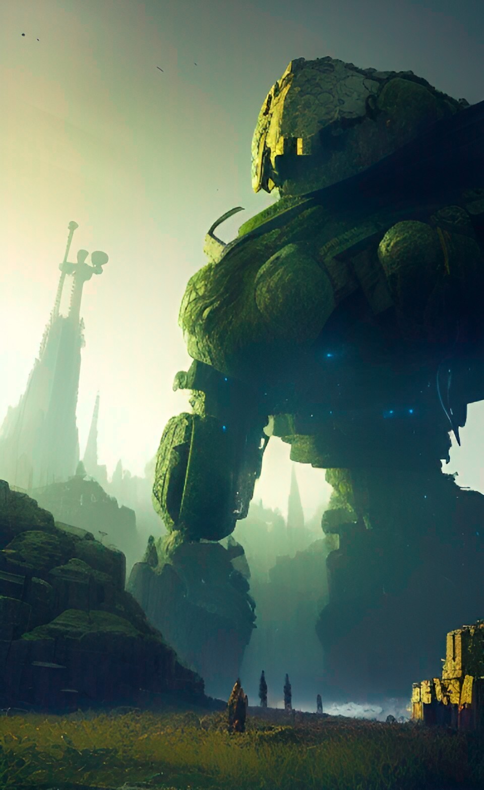 ArtStation - Massive biomechanical golem 10900 jpg pack wombo art | Artworks