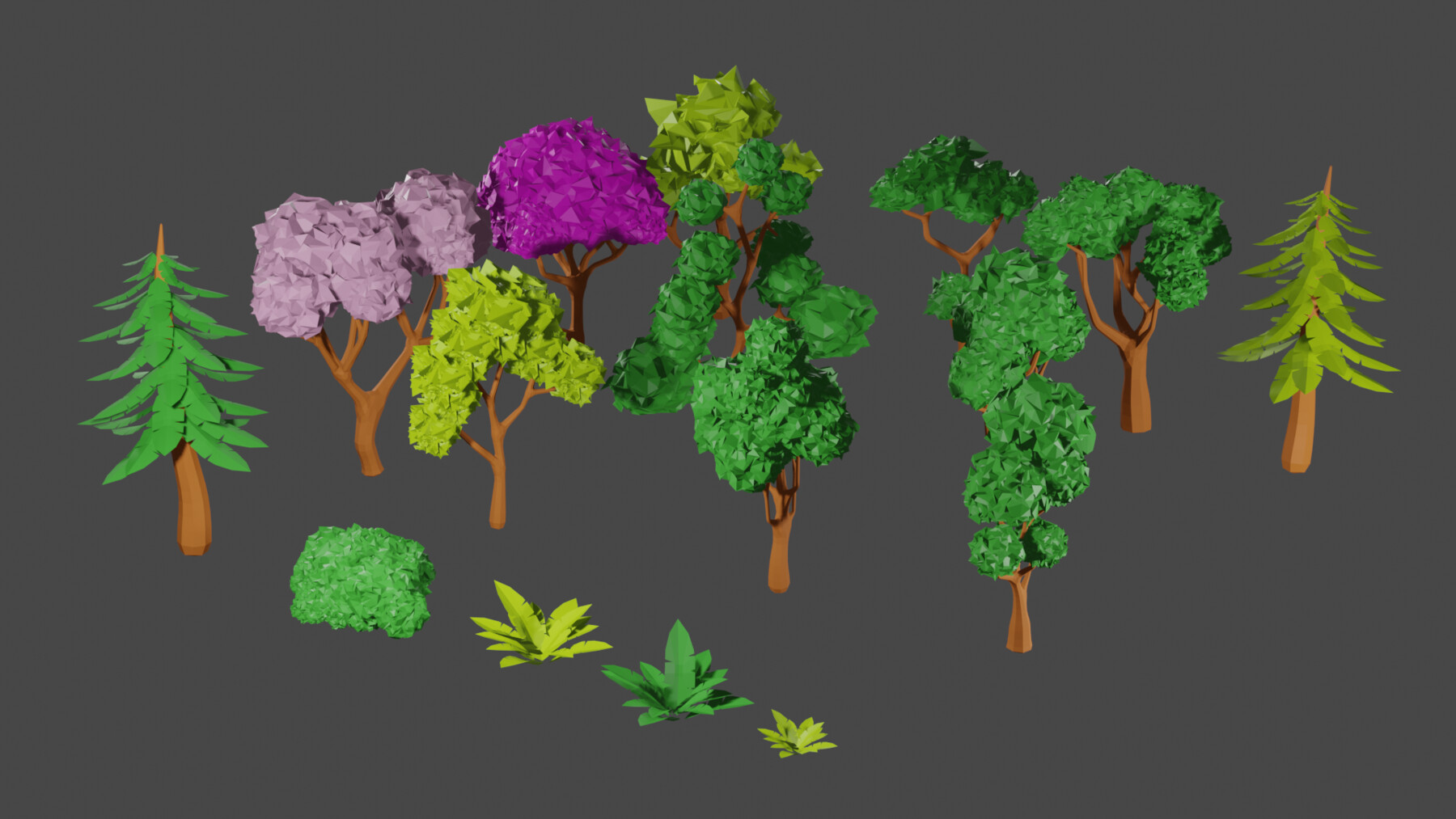ArtStation - TREE COLLECTION (LOW POLY) 2nd EDITION | Game Assets