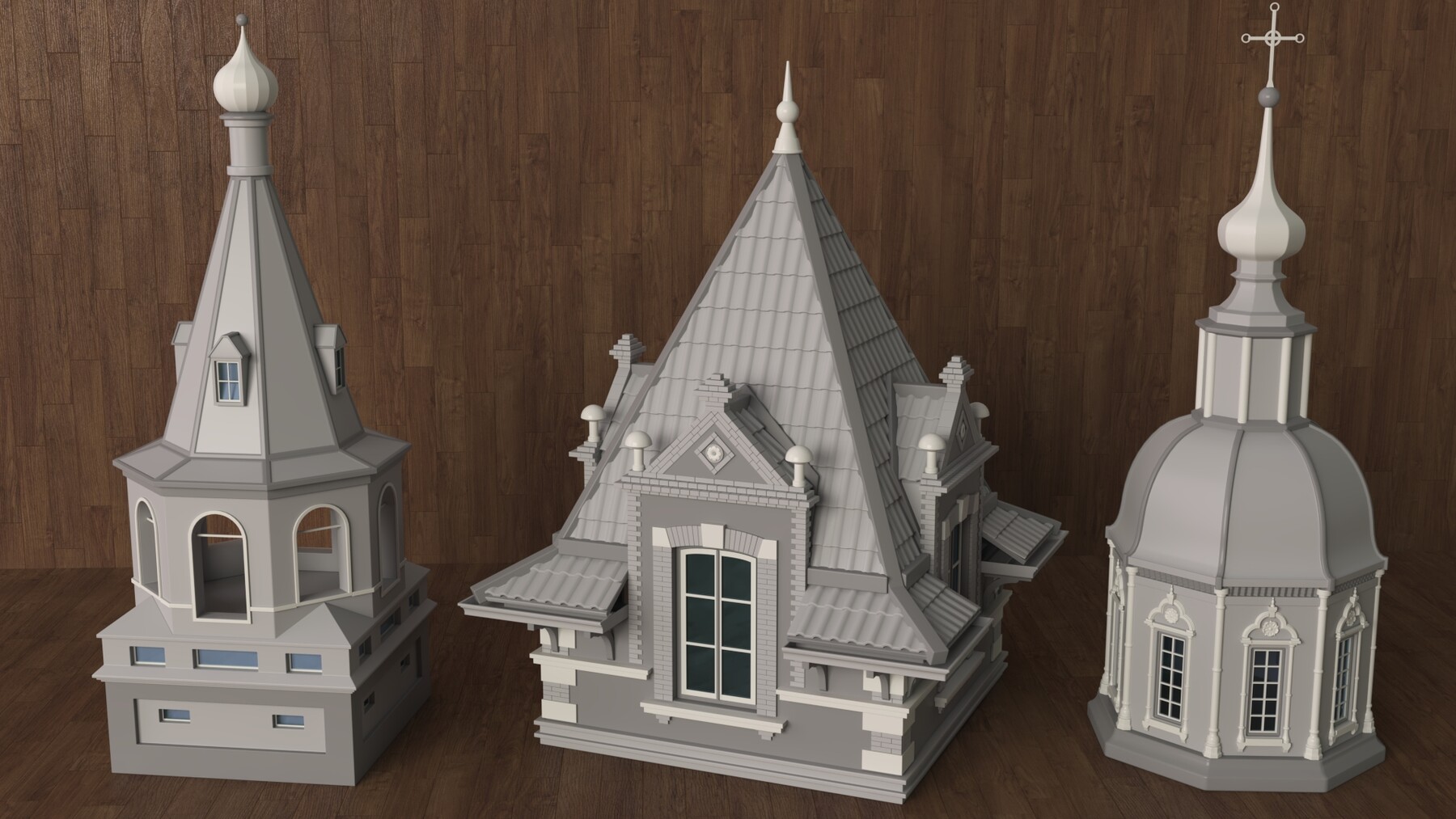 ArtStation - Building Towers Collection 1 - 20 pieces | Game Assets