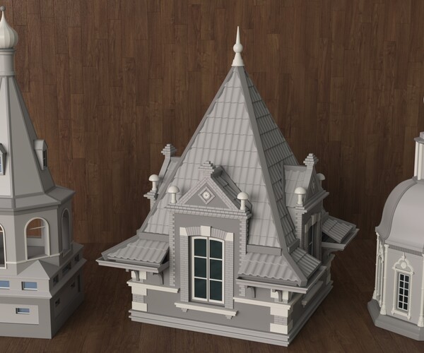 ArtStation - Building Towers Collection 1 - 20 pieces | Game Assets