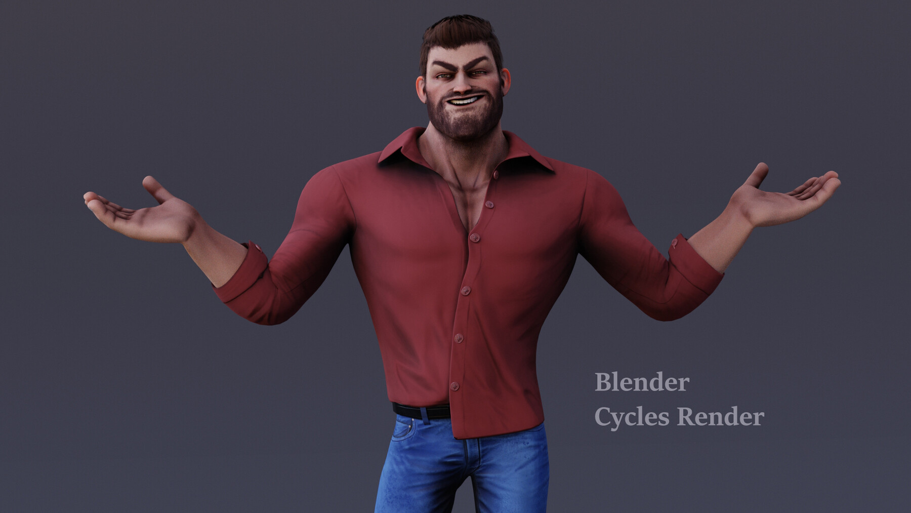 ArtStation - James Cartoon Man (Rig) | Game Assets