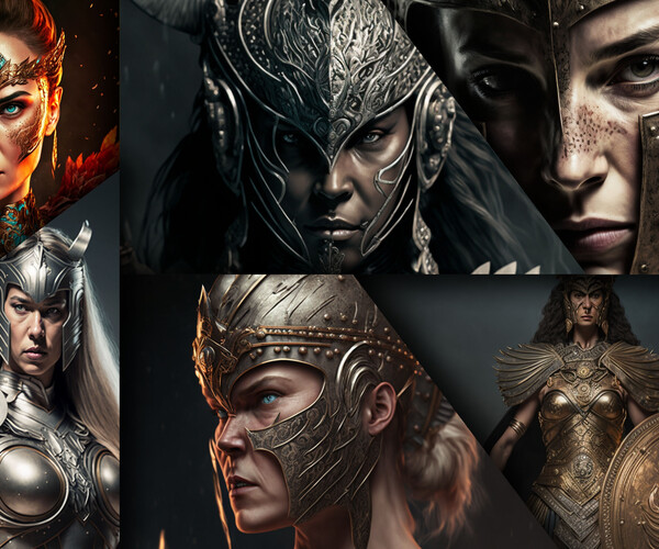 ArtStation - 103 Legendary Woman Warrior (More Than 8K Resolution ...
