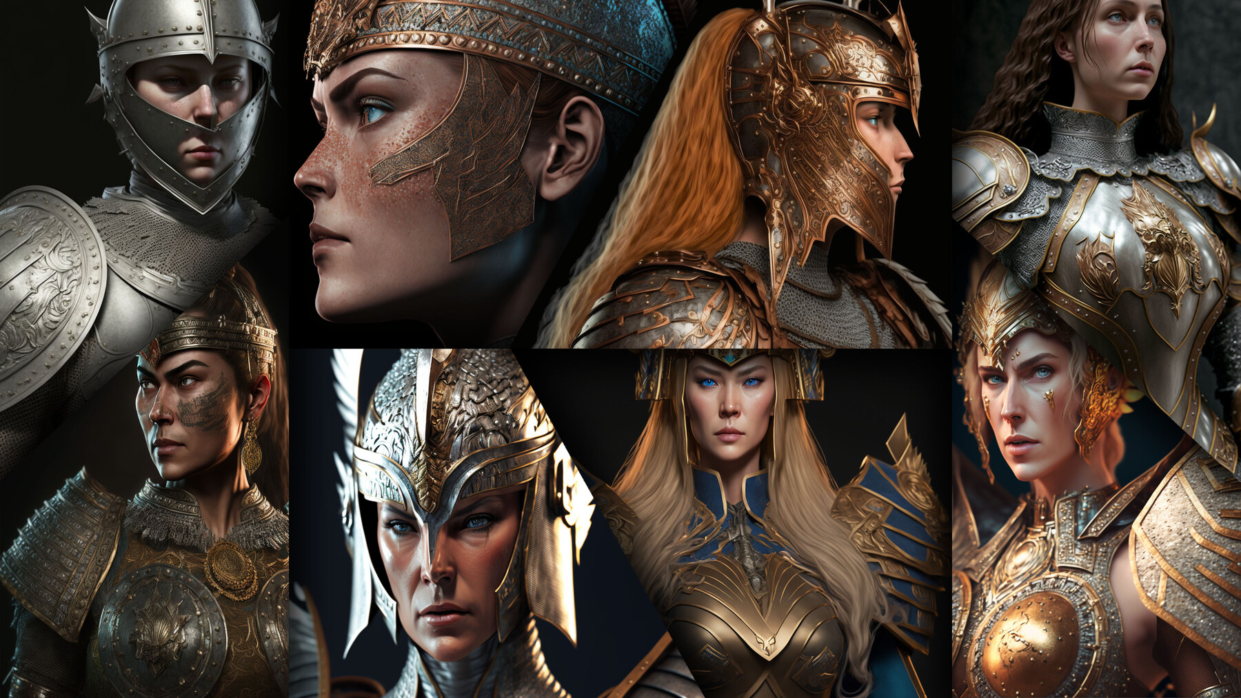 ArtStation - 103 Legendary Woman Warrior (More Than 8K Resolution ...