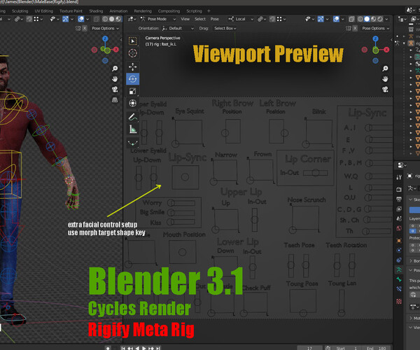 ArtStation - James Cartoon Man (Rig) | Game Assets