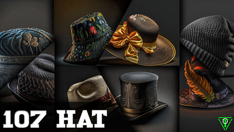 ArtStation - 107 Hat Reference V2 (4K Resolution) | Artworks