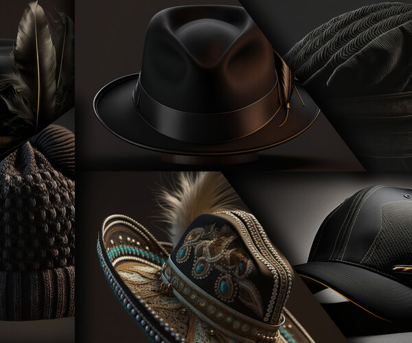ArtStation - 107 Hat Reference V2 (4K Resolution) | Artworks