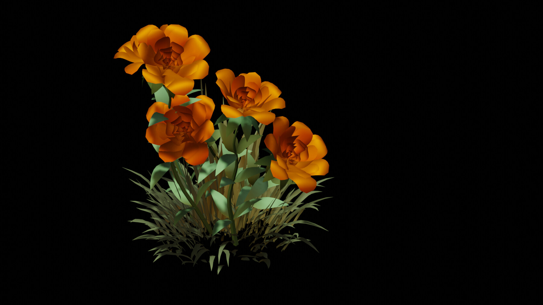 ArtStation - FLOWERS PLANT LOW POLY GAME READY 3D MODEL | Game Assets