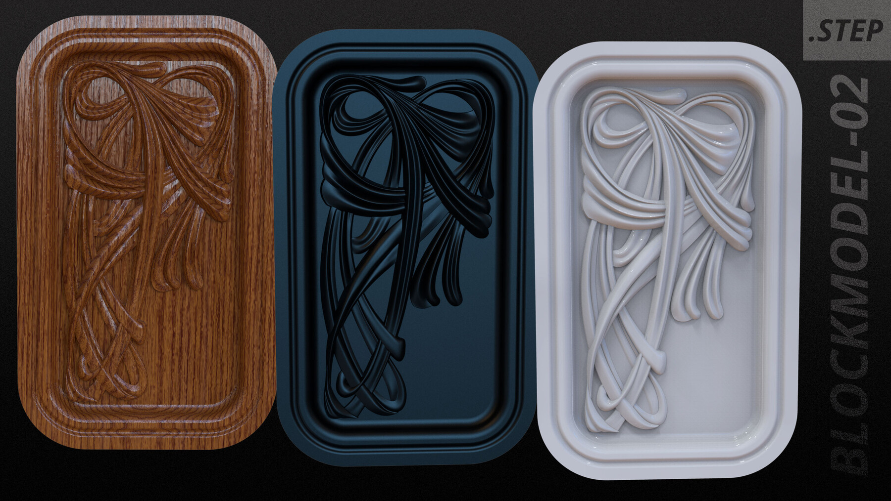 ArtStation - Set of patterns in Art Nouveau style for use in 3D printing and CNC | Resources