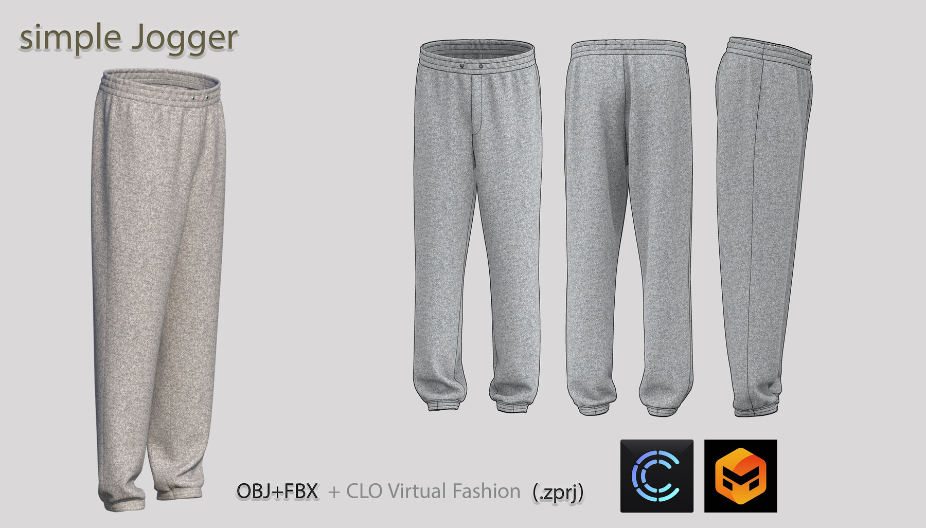 ArtStation - Jogger marvelous designer | Resources