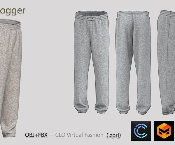 ArtStation - Jogger marvelous designer | Resources
