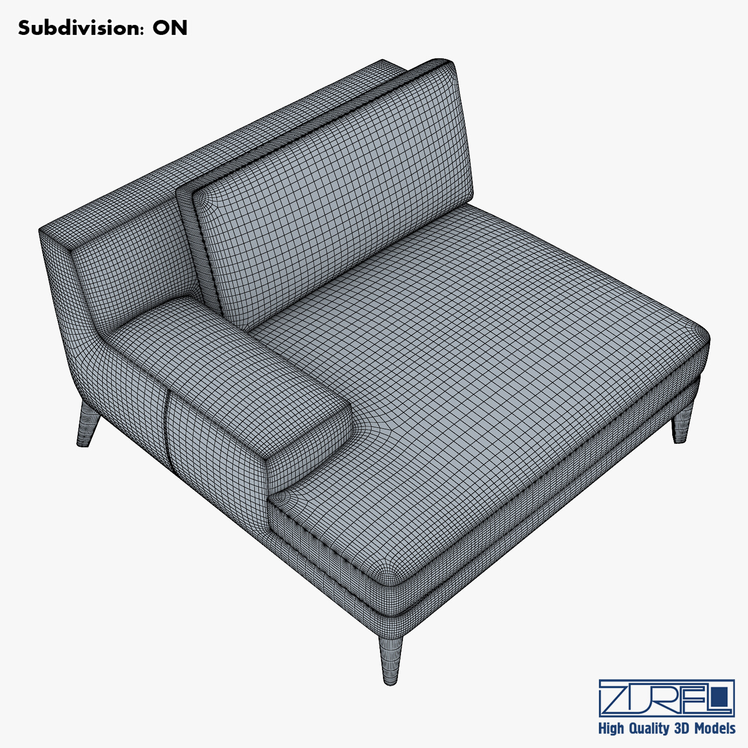 ArtStation - Roche Bobois Playlist Large 3 Seat Chaise | Resources