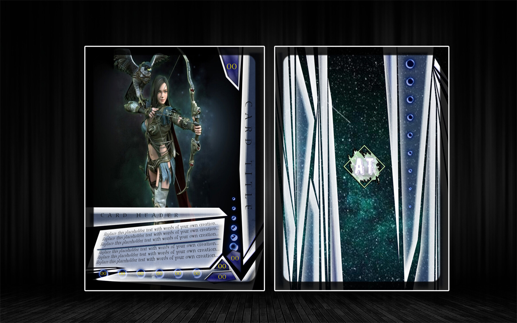 ArtStation - TCG card template V7 | Artworks