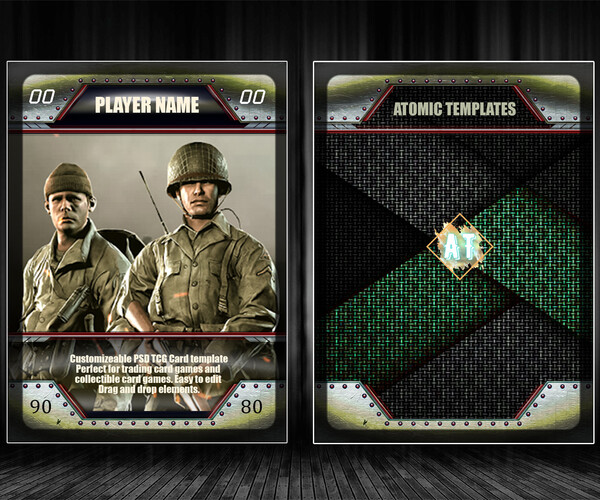 ArtStation - Trading Card Template | Artworks