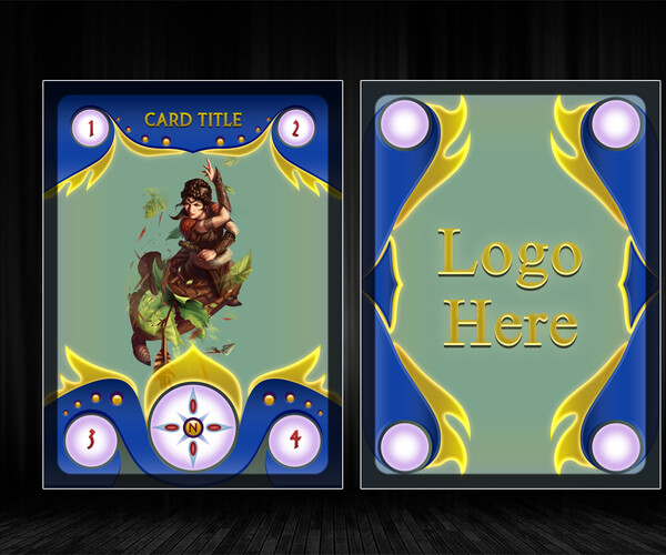 ArtStation - Trading game card Psd template | Artworks