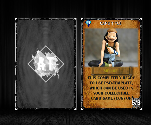 ArtStation - TCG Card template photoshop V2 | Artworks