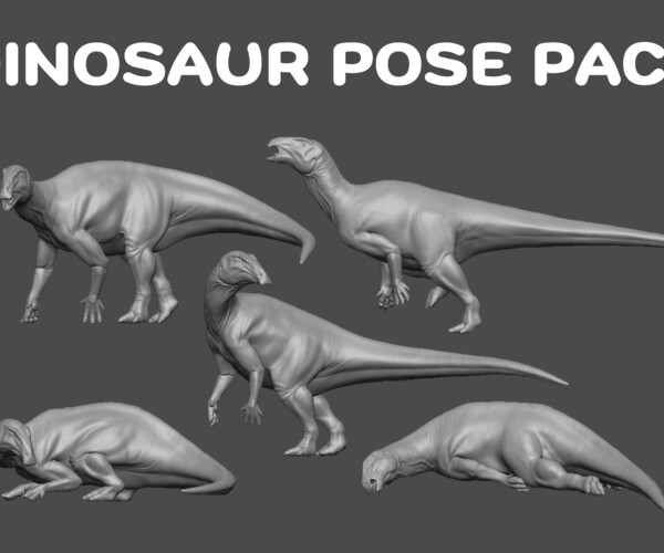 ArtStation - Dinosaur Pose Pack 01 | Resources