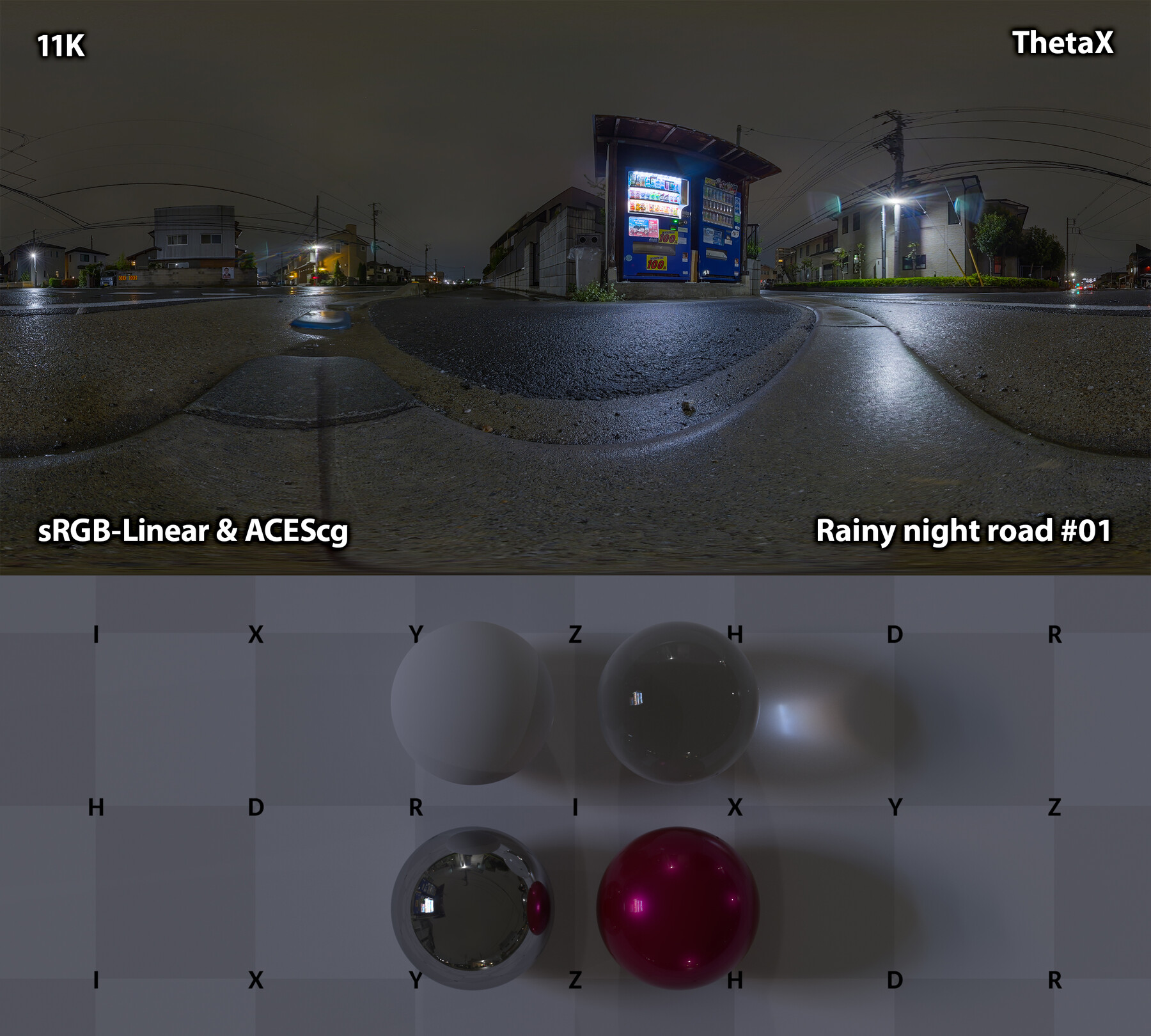 ArtStation - Rainy night road #001 Saitama, Japan - 11K 32bit HDRI ...