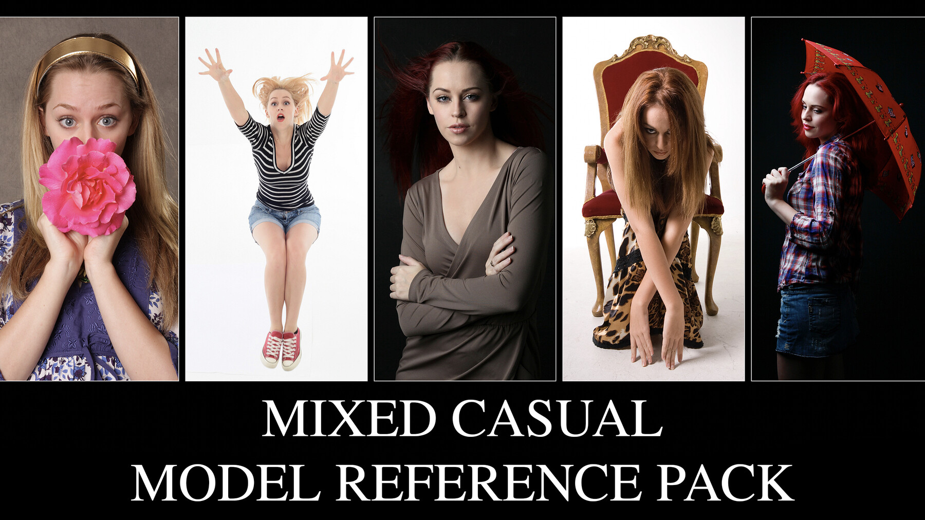 ArtStation - x171 Mixed Casual - Model reference pack | Resources