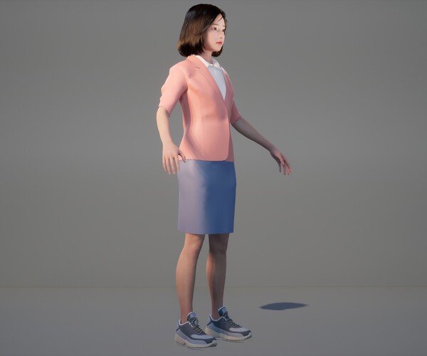 ArtStation - Asian working women/Formal wear--Metahuman/Unreal engine ...