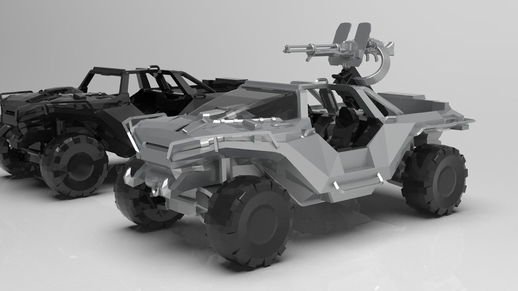 ArtStation - UNSC WARTHOG | Game Assets