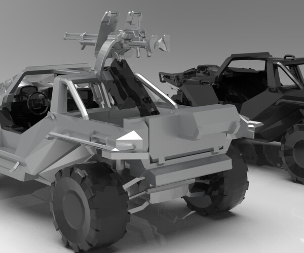 ArtStation - UNSC WARTHOG | Game Assets