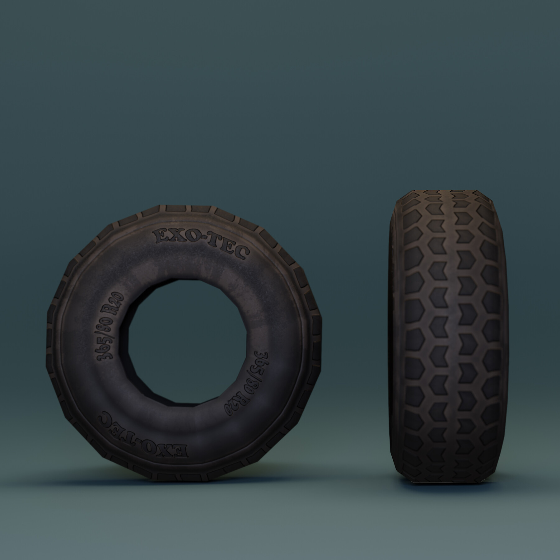 ArtStation - Low Poly Game Ready Tires | Game Assets
