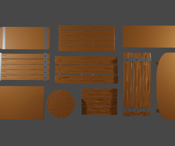 ArtStation - TABLE COLLECTION (LOW POLY) | Game Assets