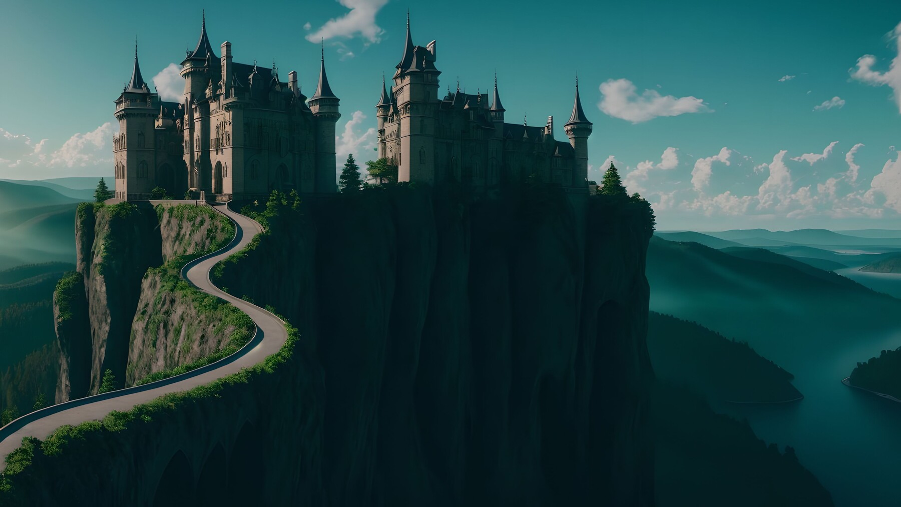 ArtStation - Girl And Old Castle keyframes for animation | Artworks