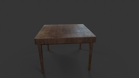 ArtStation - Low poly game ready table | Game Assets