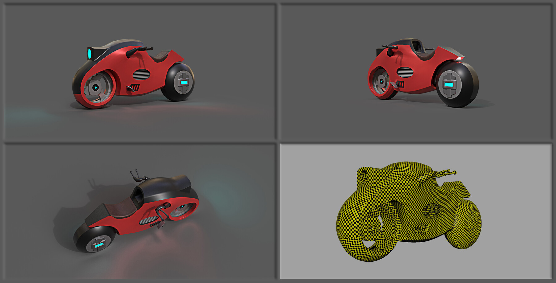 ArtStation - Sci- fi Bikes Pack Game Ready | Game Assets