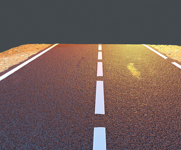 ArtStation - Road Texture Material Procedural (sbsar + 4 PBR texture ...