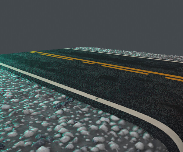 ArtStation - Road Texture Material Procedural (sbsar + 4 PBR texture ...