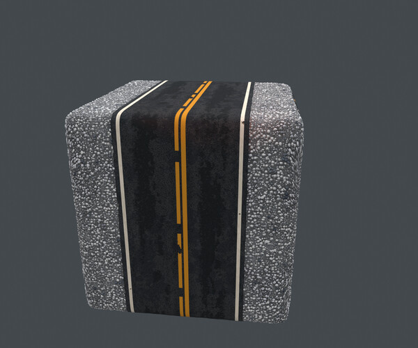 ArtStation - Road Texture Material Procedural (sbsar + 4 PBR texture ...