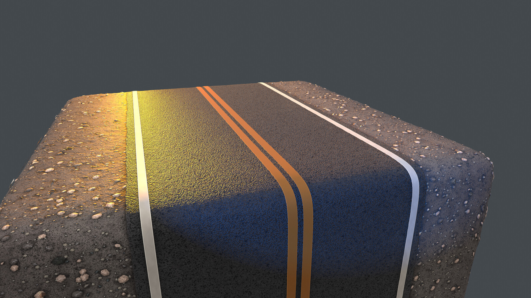 ArtStation - Road Texture Material Procedural (sbsar + 4 PBR texture ...