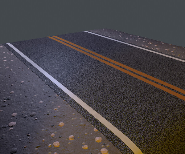 ArtStation - Road Texture Material Procedural (sbsar + 4 PBR texture ...