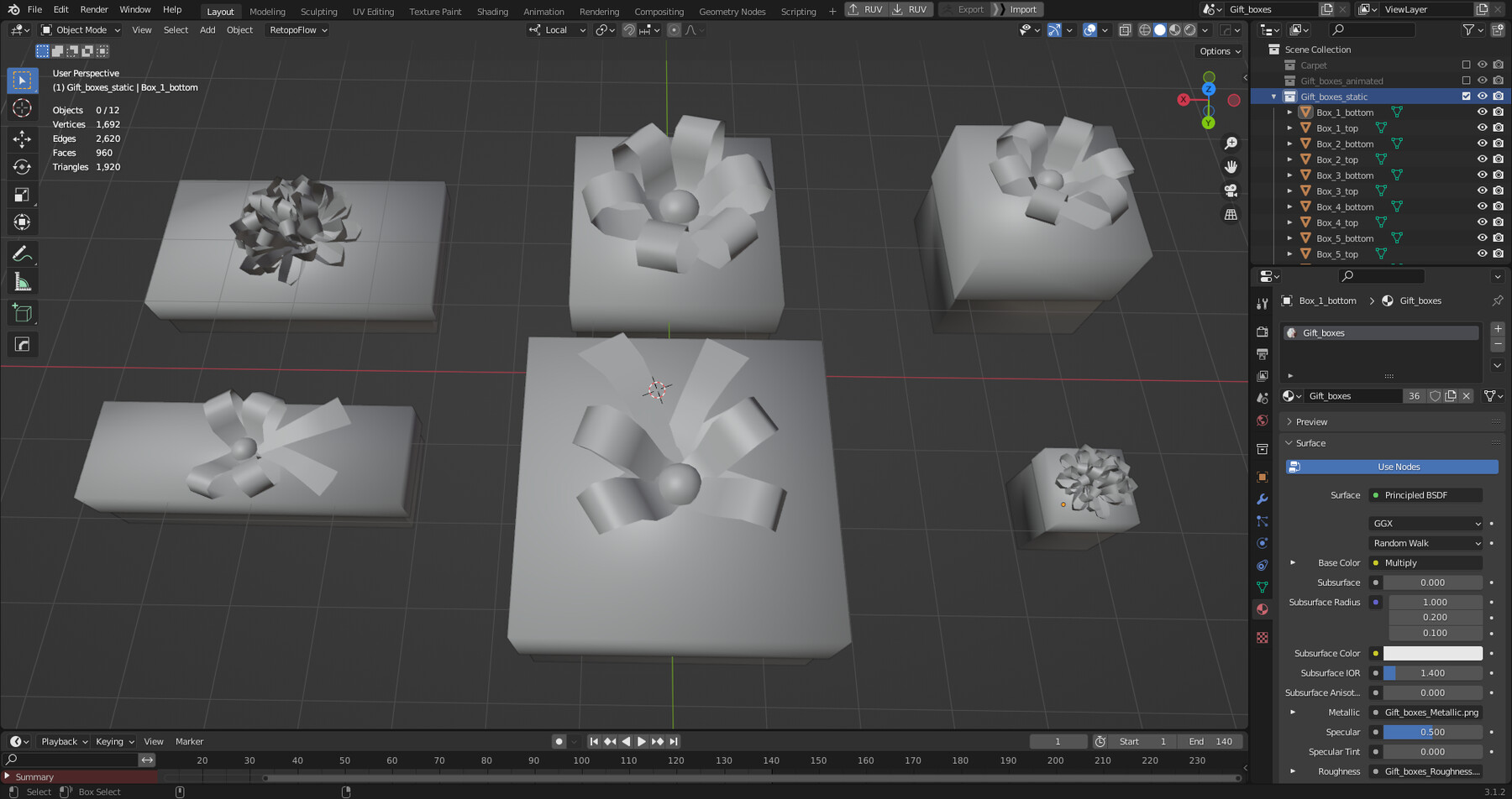 ArtStation - Gift boxes | Game Assets