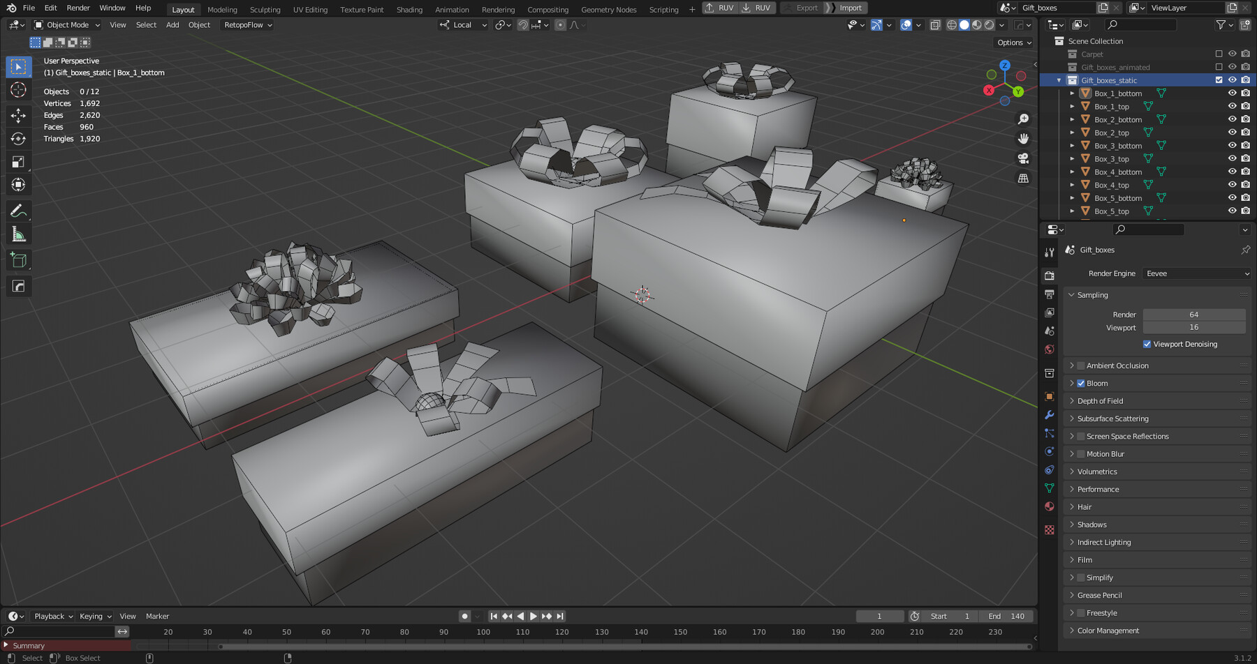 ArtStation - Gift boxes | Game Assets
