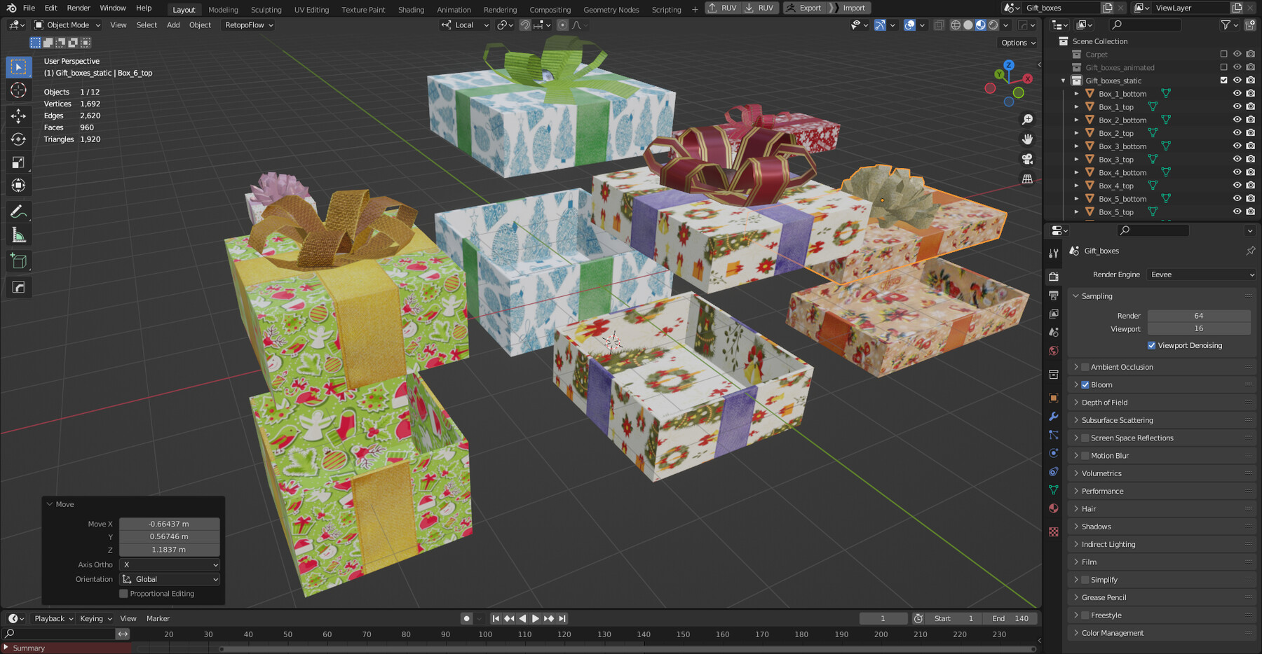 ArtStation - Gift boxes | Game Assets