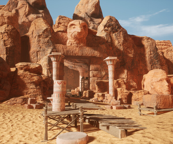 ArtStation - Desert Ruins Pack | Game Assets