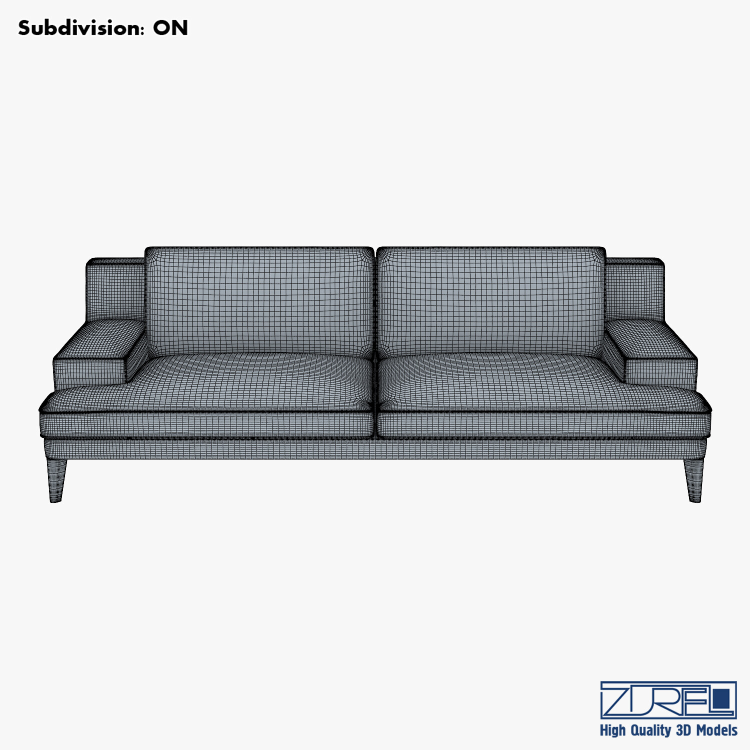 ArtStation - Roche Bobois Playlist Large 3 Seat Sofa | Resources