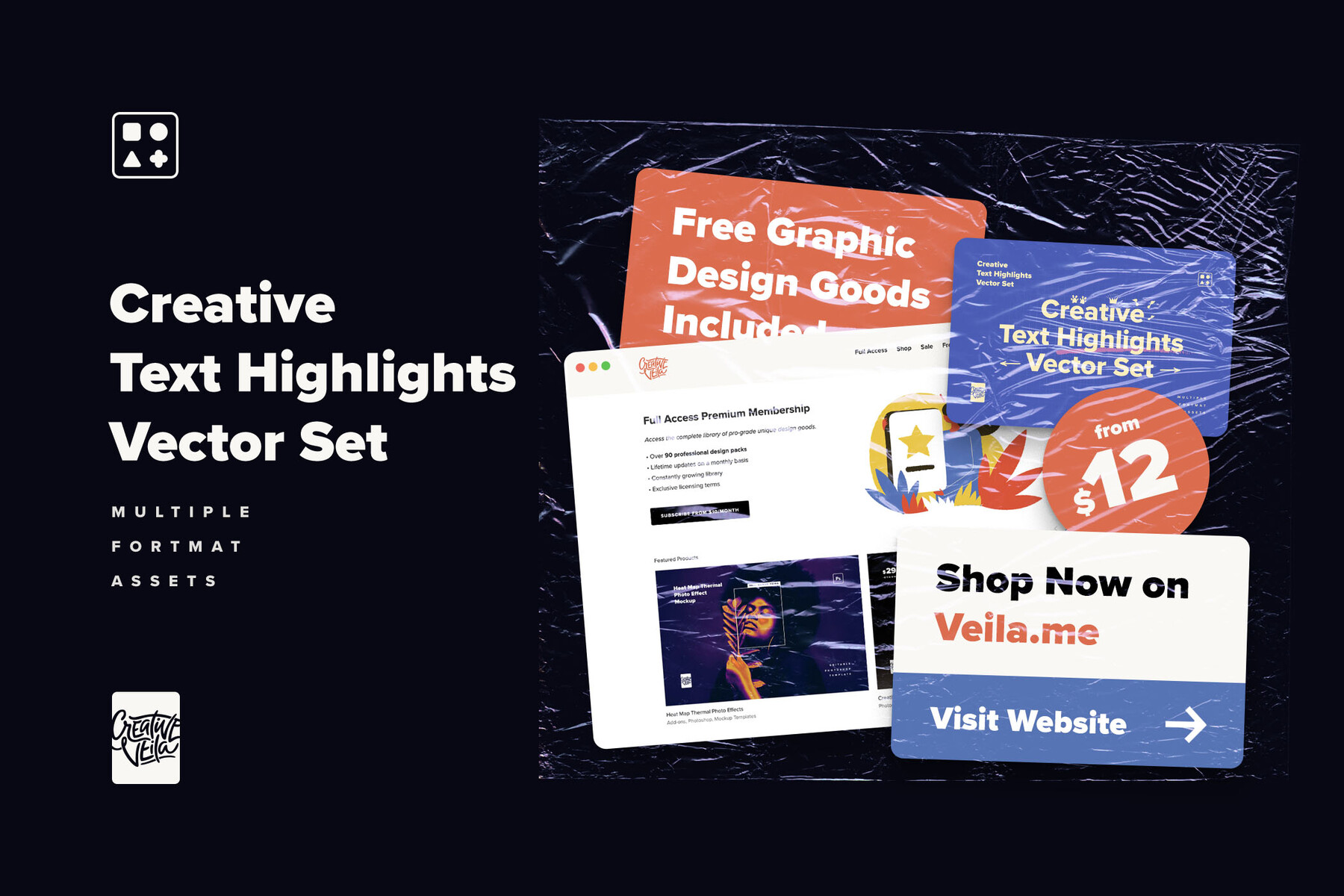 ArtStation - Creative Text Highlights Vector Set | Artworks